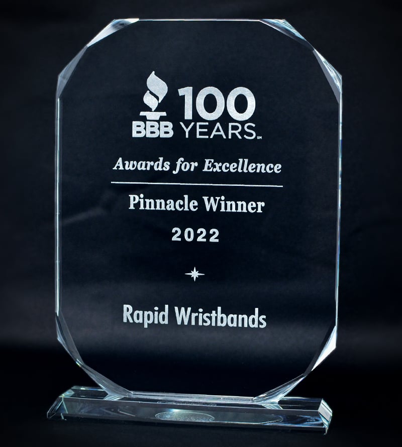 Rapidwristbands.com Wins 2022 BBB Pinnacle Award