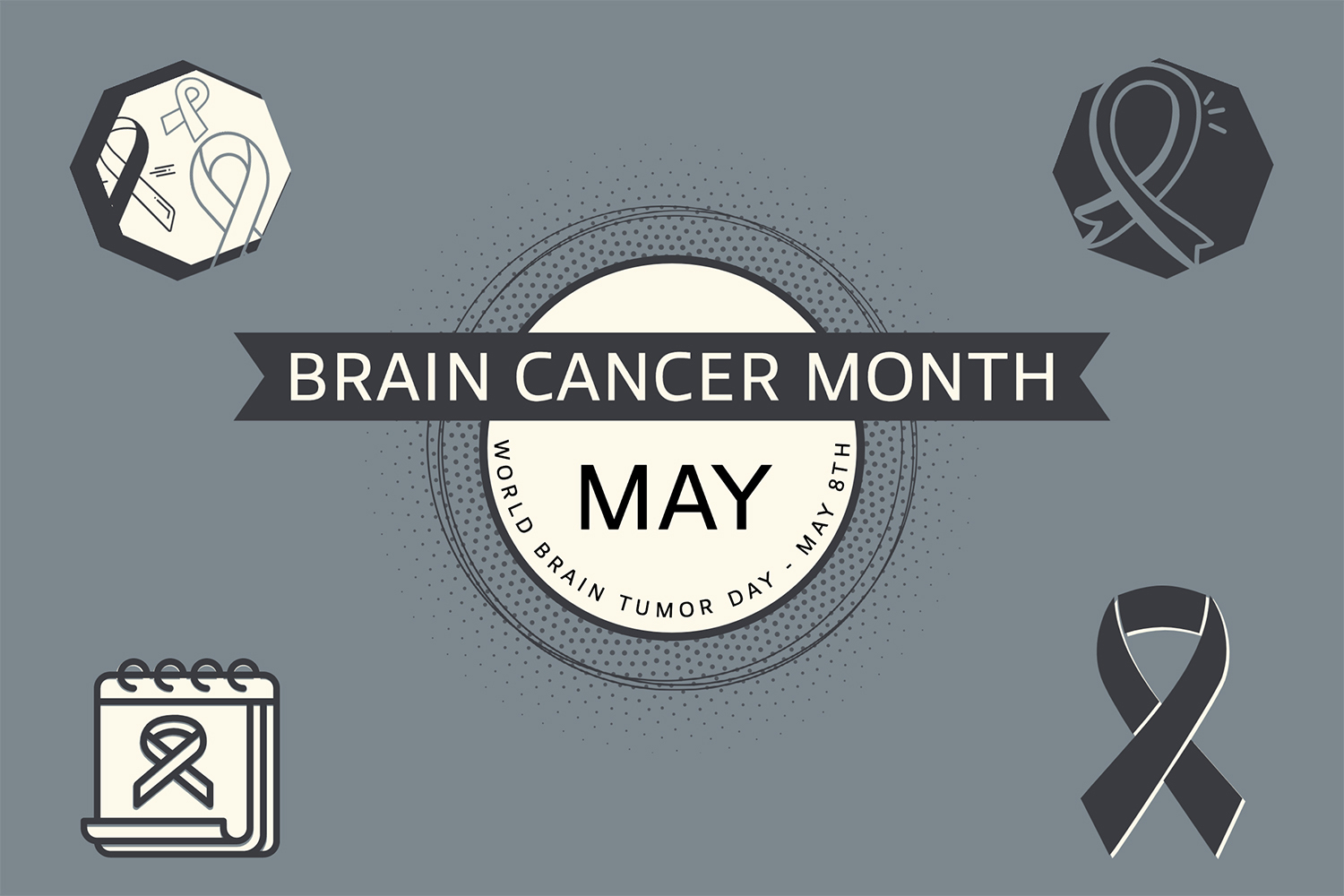 Support Gray: The Brain Tumor Symbol